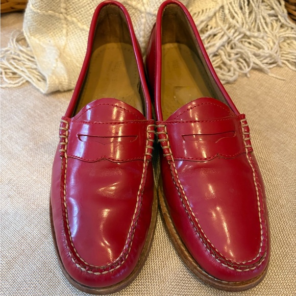 Sebago | Shoes | Red Patent Leather Weejum Loafers | Poshmark